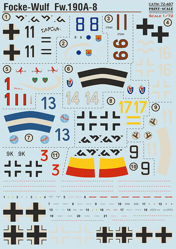 Print Scale 72-487 Focke-Wulf Fw.190A-8