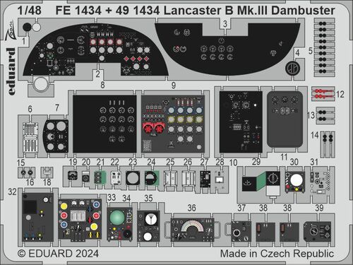 Eduard 491434 Lancaster B Mk.III Dambuster Cockpit HKM