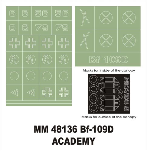 Montex MM48136 Bf-109D Academy 2178
