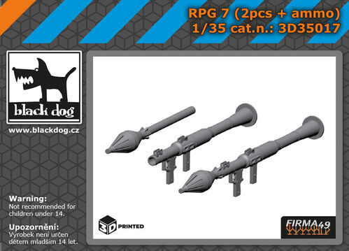 Black Dog 3D35017 RPG 7 (2pcs And Ammo)
