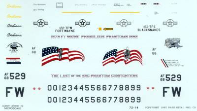 Experts-Choice Decal 7214 McDonnell Douglas F-4 E Phantom (2 schemes)