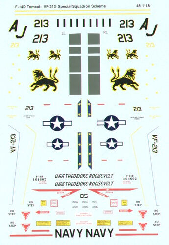 Microscale 481118 Grumman F-14 D Tomcat (1 scheme)