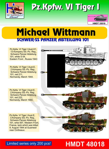 H-Model Decals T35001 Pz.Kpfw.VI Tiger I Battle of Berlin - Pz. Div. Münchenberg (Part 1)