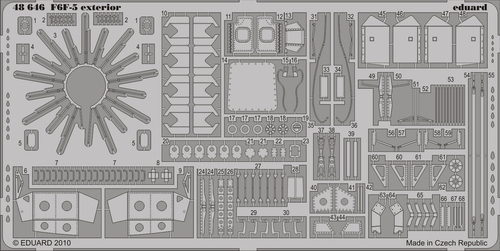 DISCONTINUED Eduard 48646 F6F-5 exterior HOBBY BOSS
