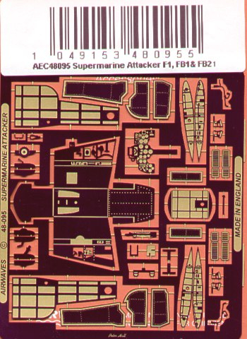 Airwaves C48095 Supermarine Attacker F.1 / FB.1 / FB.2 includes wingfold (designed to be used with Falcon kits)