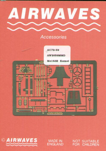 Airwaves C72059 Messerschmitt Me-163 B Komet (designed to be used with Heller kits)