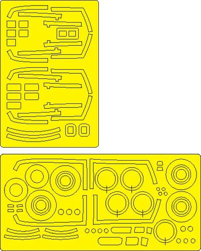 New Ware AM1119 F-16D Block 30/40/50 ADVANCED Kabuki Masks For Kinetic K48105