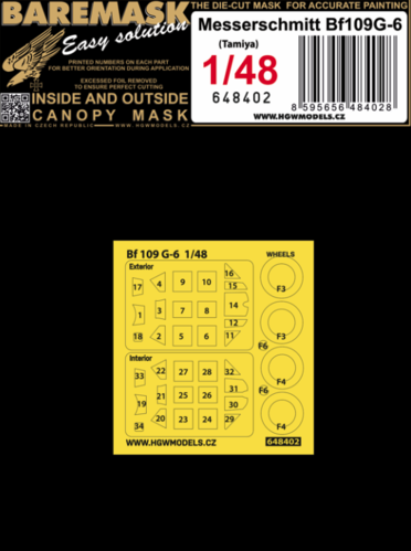 HGW Models 648402 Messerschmitt Bf109G-6