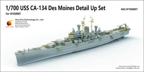 Very Fire 700007 USS CA-134 Des Moines Detail Up Set (for Very Fire)