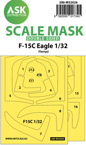 Art Scale Kit M32026 F-15C Eagle double-sided express