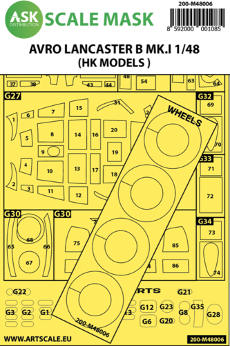 Art Scale Kit M48006 Avro Lancaster Mk.I B outside
