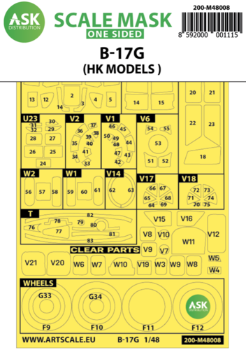 Art Scale Kit M48008 B-17G Flying Fortress outside