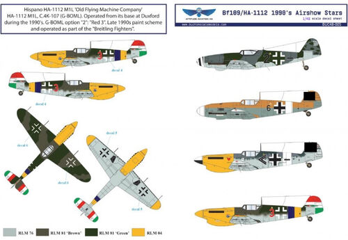 Buchon Scale Models 48005 Bf109/HA-1112 M1L Buchon 1990s Airshow Stars