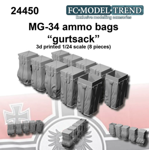 FC ModelTrend 24450 MG-34 ammo bags gurtsacks