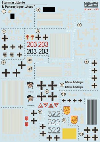 Print Scale 35-006 Sturmartillerie and Panzerjager Acess