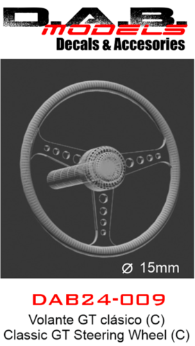 DAB Models 24-009 Classics GT steering wheel C