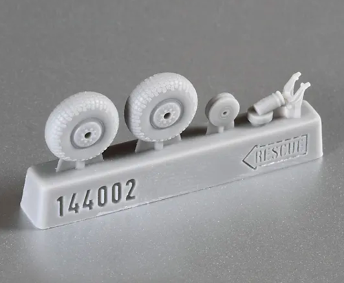 Rescue Models 144002 DH Mosquito wheel set and tail gear