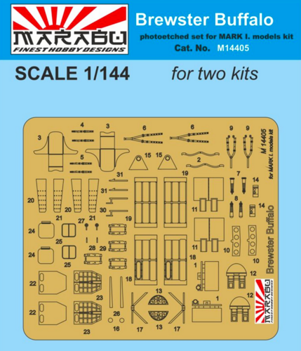 Marabu Finest Hobby Designs M14405 Brewster Buffalo
