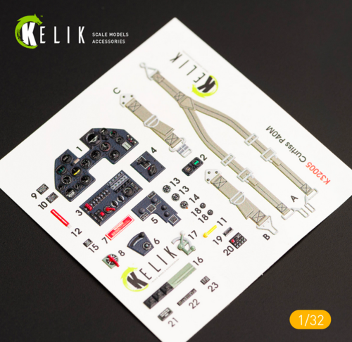 KELIK K32005 P-40M interior