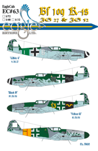 Eagle Editions D63-72 Bf 109 K-4s JG 27 and JG 53