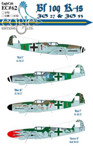 Eagle Editions D62-48 Bf 109 K-4s, JG 27 and JG 52