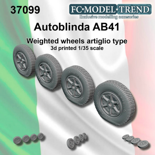 FC ModelTrend 37099 AB41 "artiglio" weighted wheels
