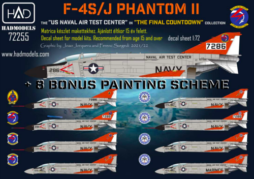 HAD Models 72255 F-4J US NAVAL Air Test Center " The final Copuntdown"