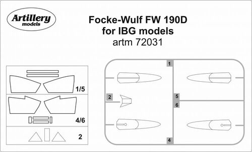 ARTILLERY Models 72031 Focke-Wulf FW 190D for IBG