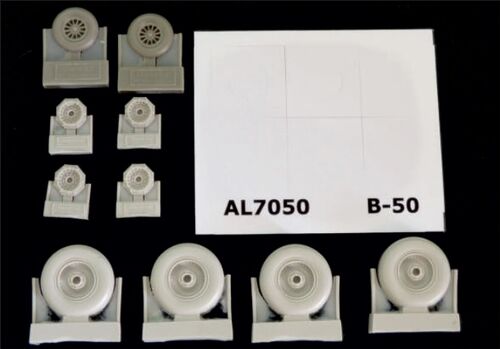 Plus Model AL7050 B-50 Superfortress wheels groved