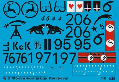 Peddinghaus-Decals 1720 German S-Boot In The North Sea