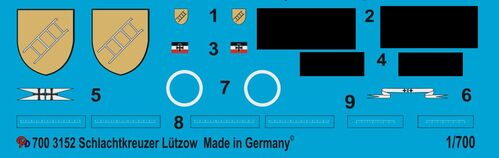 Peddinghaus-Decals 3152 German Ship Of The Line SMS Lützow
