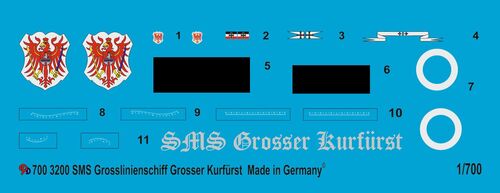Peddinghaus-Decals 3200 SMS Liner Gross Kurfürst