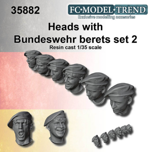 FC ModelTrend 35882 Bundeswehr tank crew heads 2
