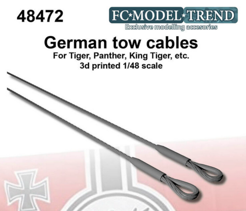 FC ModelTrend 48472 German tow cable for Panther, Tiger, King Tiger, etc.