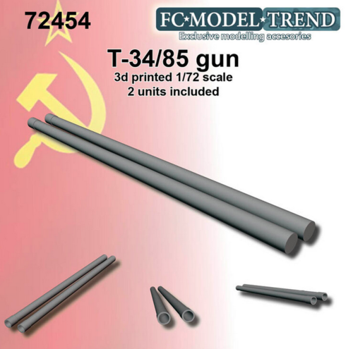 FC ModelTrend 72454 T34/85 gun barrel, 2 units