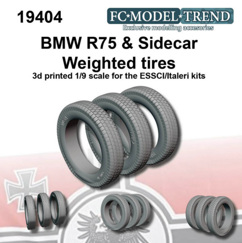 FC ModelTrend 19404 BMW R75 & sidecar weighted wheels
