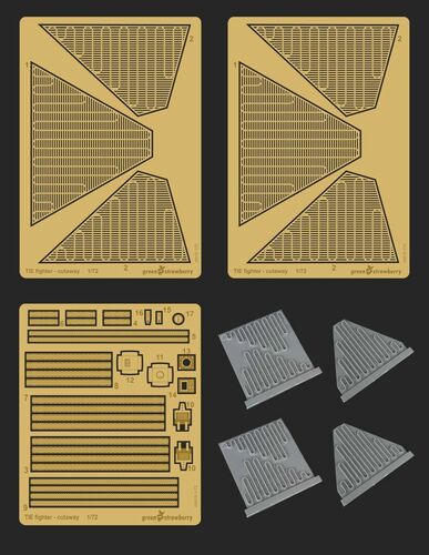 Green Strawberry 04918 Tie Fighter - Cutaway