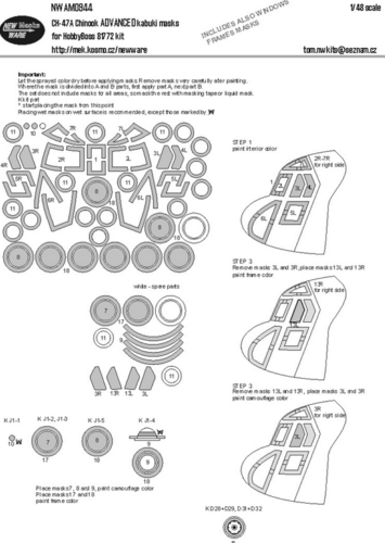 New Ware AM0944 CH-47A Chinook ADVANCED kabuki