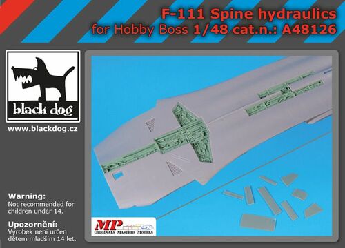Black Dog A48126 F-111 Spine hydraulics for Hobby Boss