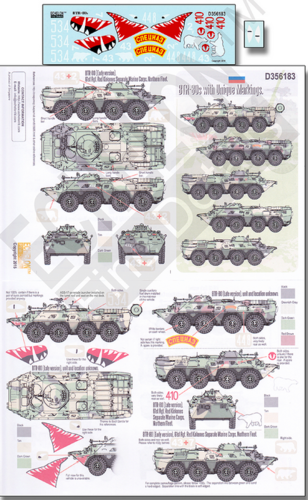 Echelon Fine Details D356183 BTR-80s with Unique Markings