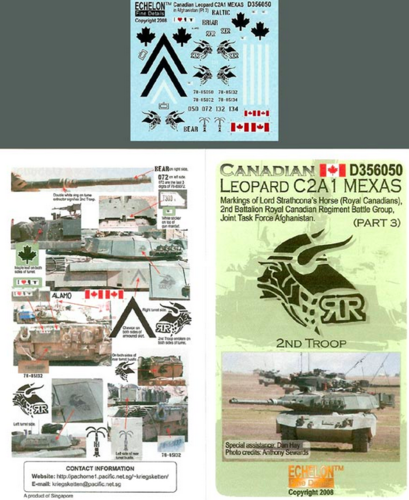 Echelon Fine Details D356050 Canadian Leopard C2A1 MEXAS markings Pt 3