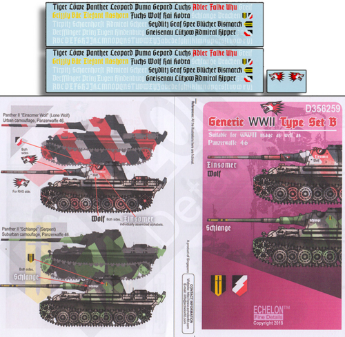 Echelon Fine Details D356259 Generic WWII Type Set B