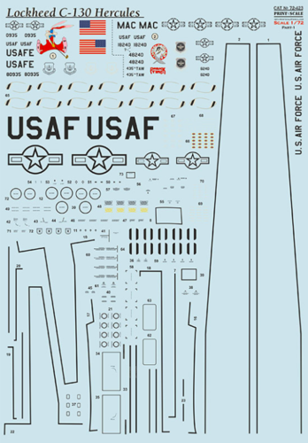 Print Scale 72-423 Lockheed C-130 Hercules. Part 1