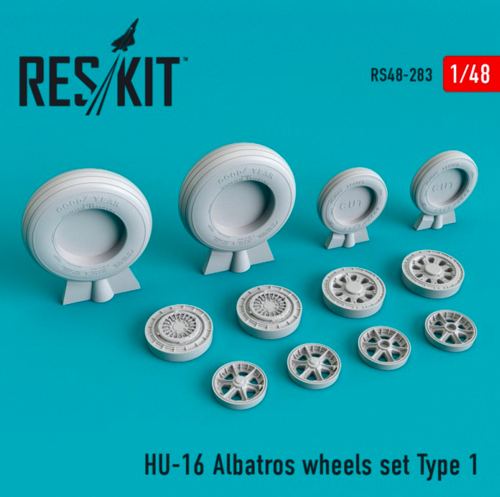 RES/KIT 48-0283 HU-16 Albatros wheels set Type 1