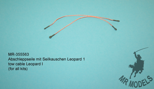 MR Modellbau 35563 Tow cable and cable eyes Leopard 1 (for all kits)