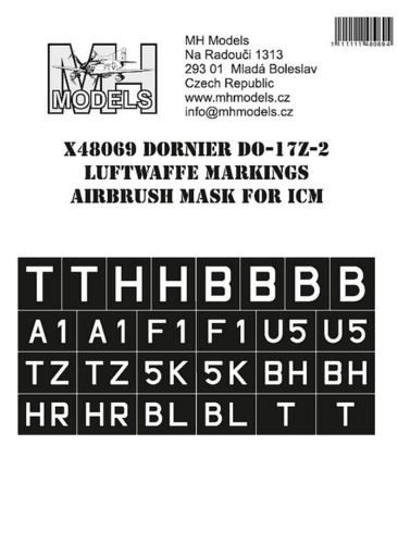 MH Models X48069 Dornier Do-17Z-2 Luftwaffe Markings