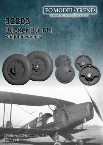 FC ModelTrend 32203 Bücker Bü 131 weighted wheels