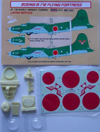Kora Models CSD7227 Boeing B-17E Fortress - early Bendix turret Japanese