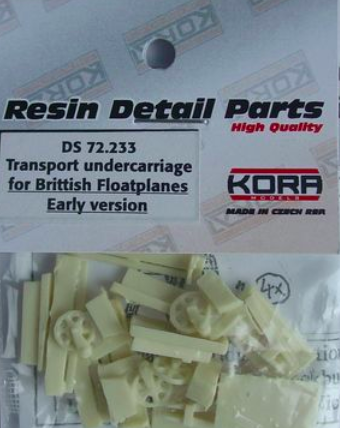 Kora Models DS72233 Transport undercarriage for British floatplanes – early version