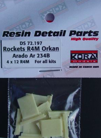 Kora Models DS72197 R4M Orkan with racks for Ar-234B 4x 12 rockets